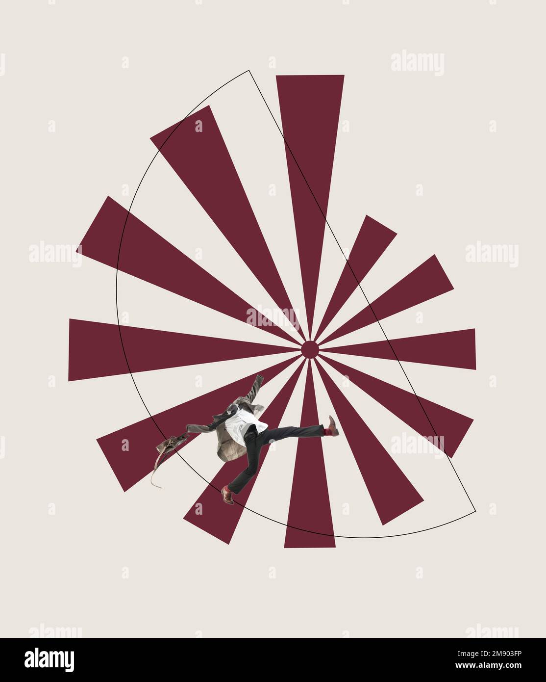 Creative collage headless man hi-res stock photography and images - Alamy