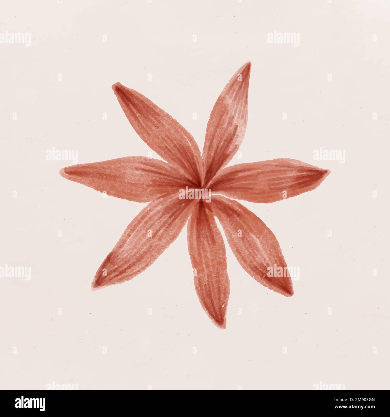 Hand drawn red flower vector Stock Vector Image & Art - Alamy