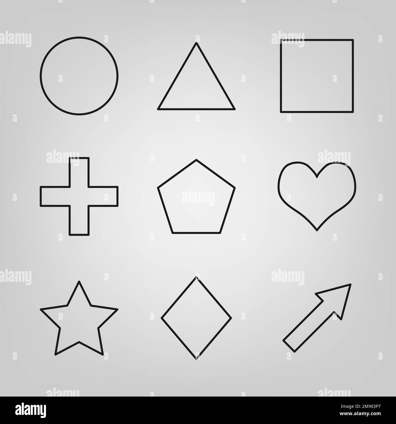 Stroke geometric shapes set vector Stock Vector Image & Art - Alamy Stroke geometric shapes set vector Stock Vector Image & Art - Alamy