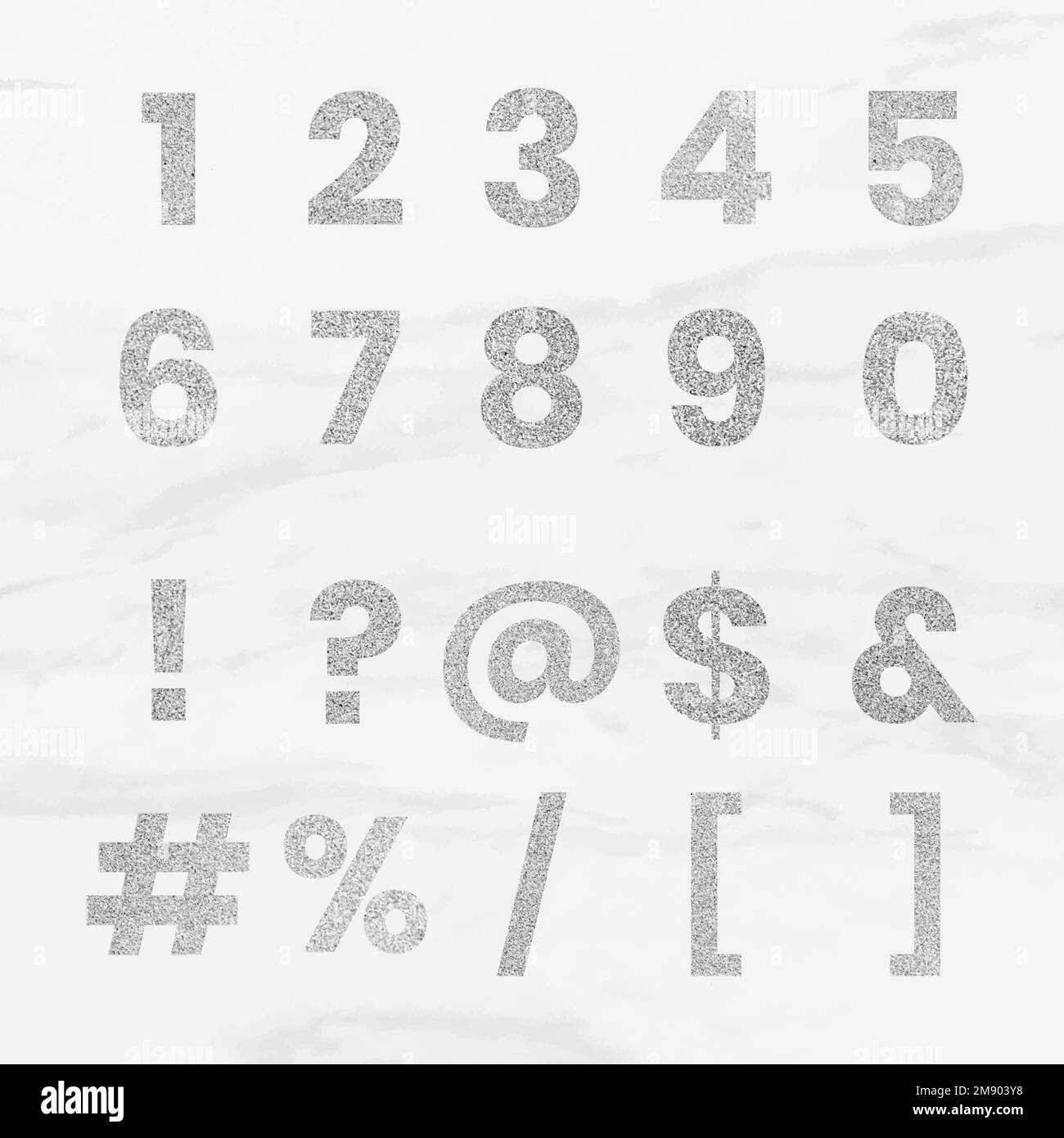 Glitter number and character collection vector Stock Vector Image & Art ...