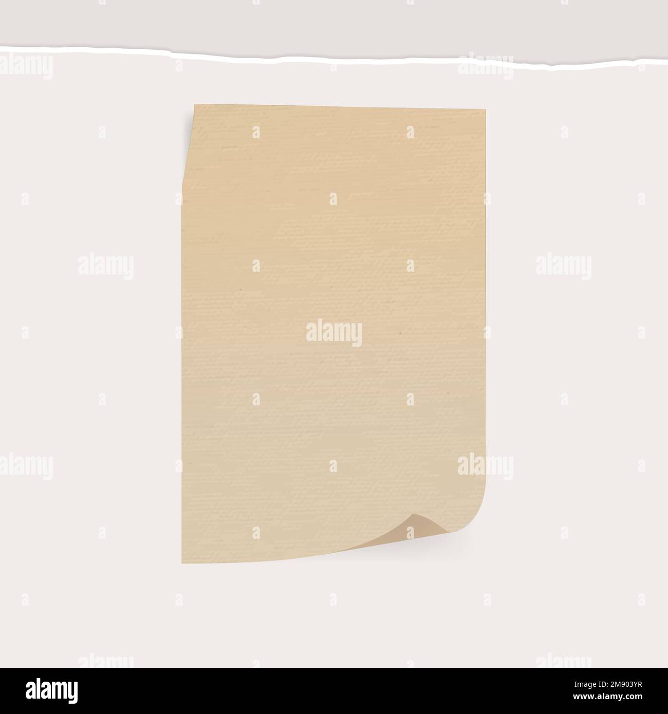 Old empty paper note social ads template vector Stock Vector Image ...