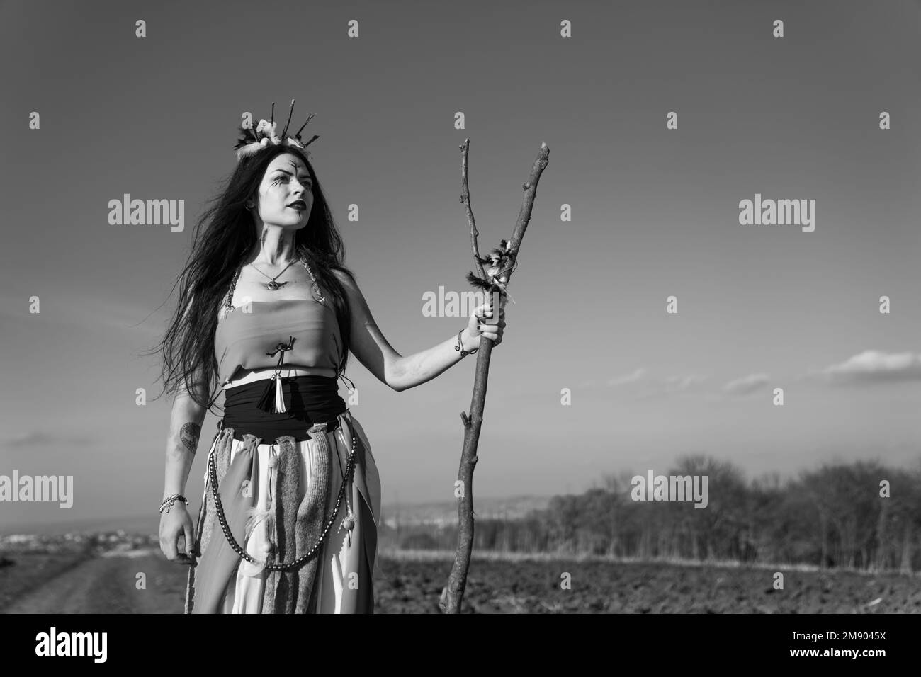 Girl wild Black and White Stock Photos & Images - Alamy