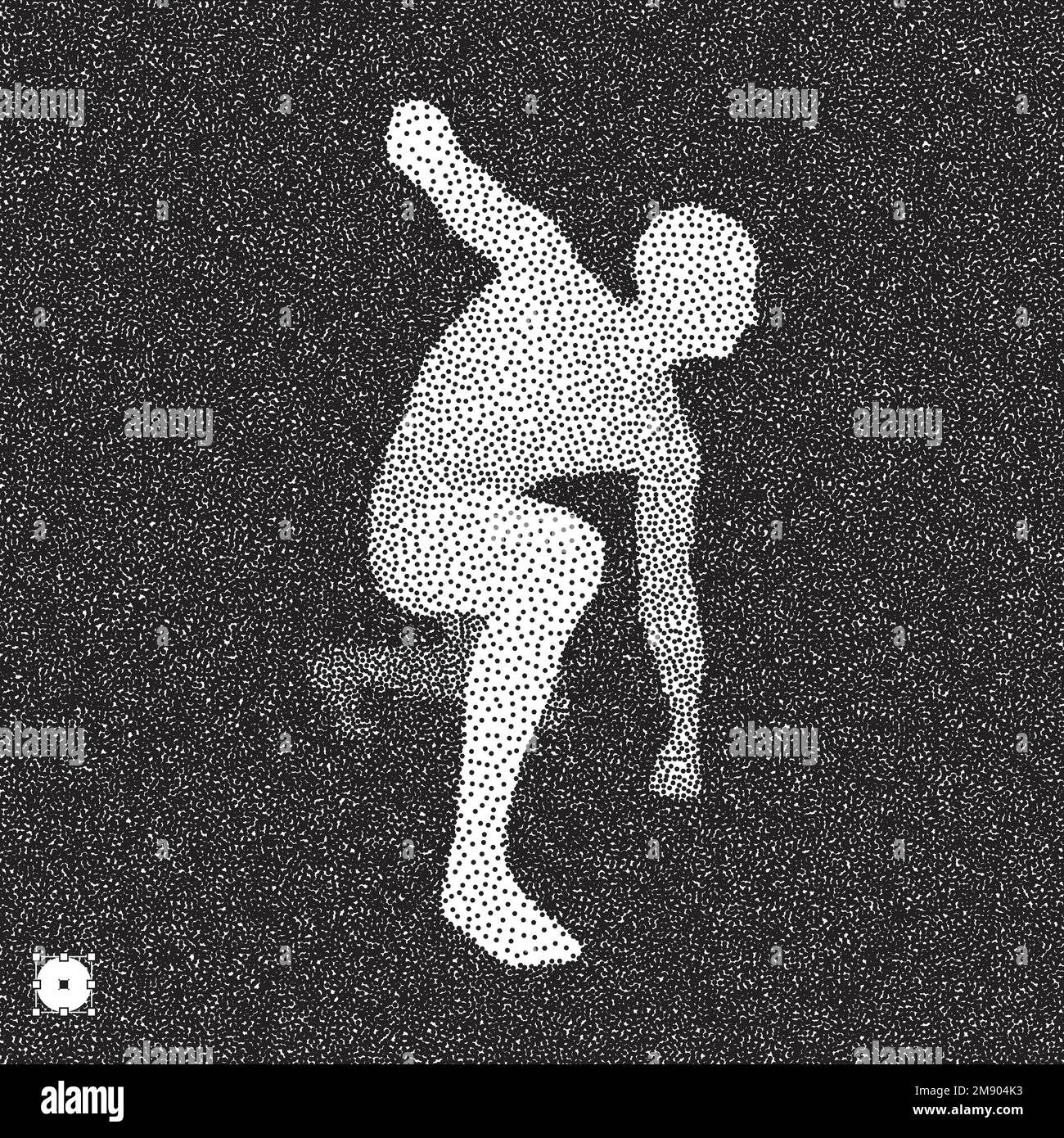 Athlete at starting position ready to start a race. Runner ready for ...