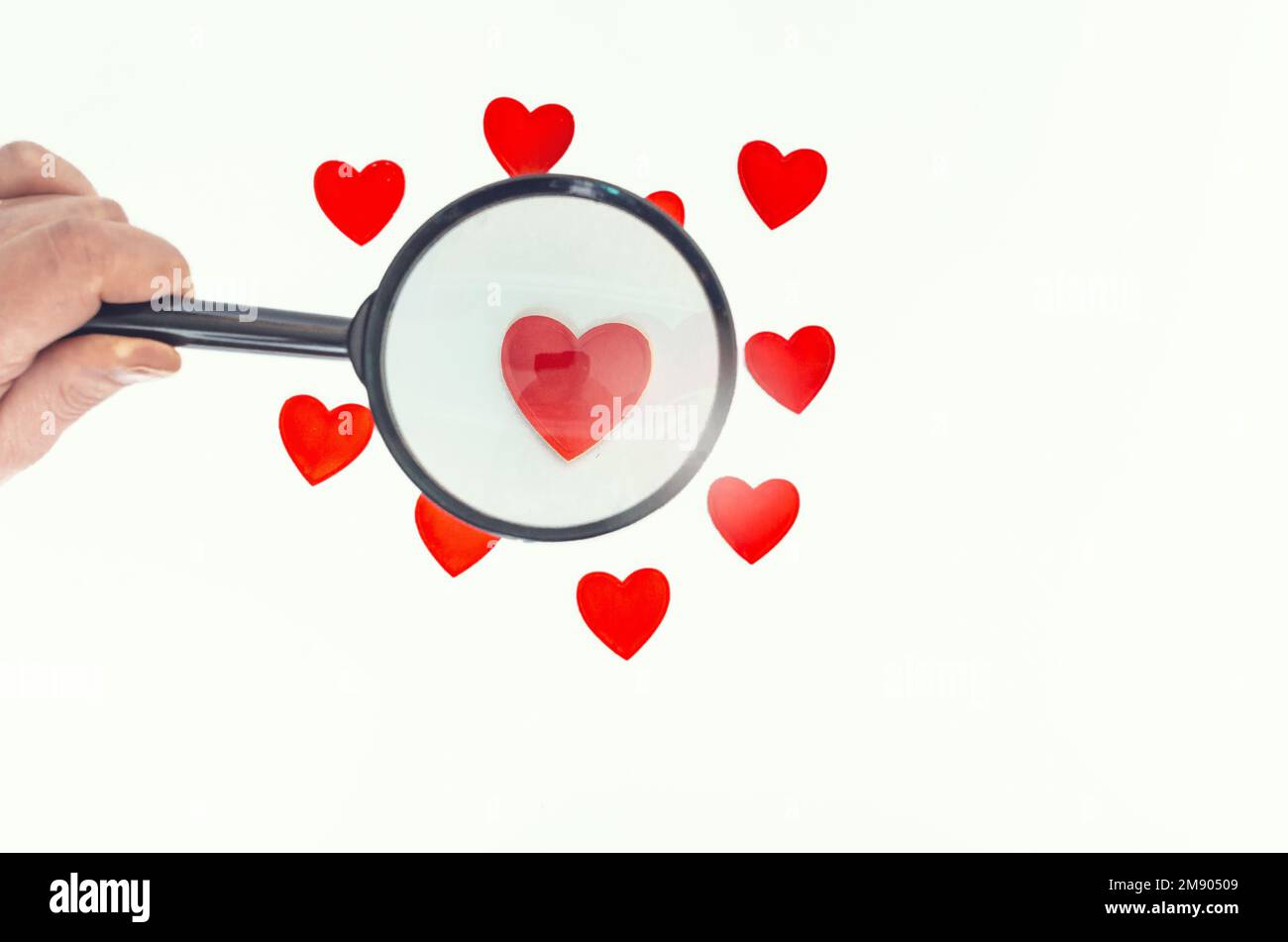 Male female red palm hi-res stock photography and images - Alamy