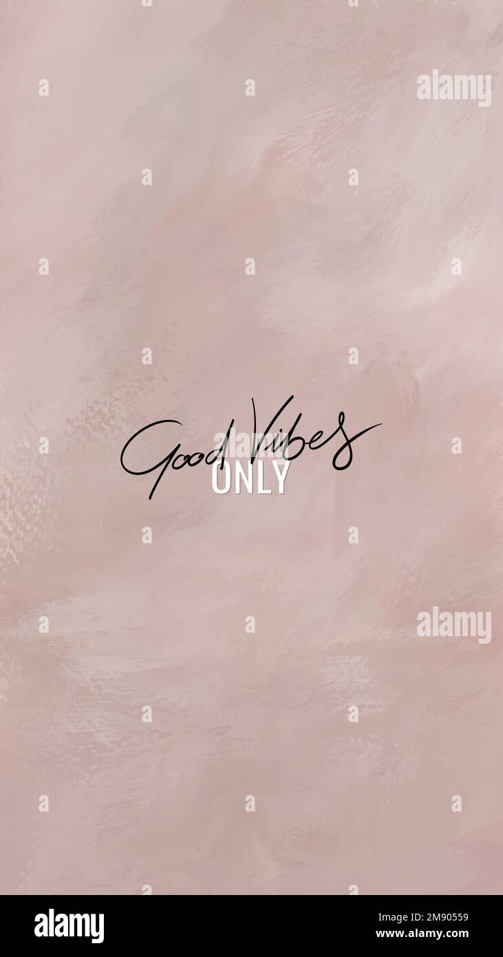 Good vibes only text mobile background vector Stock Vector Image & Art ...