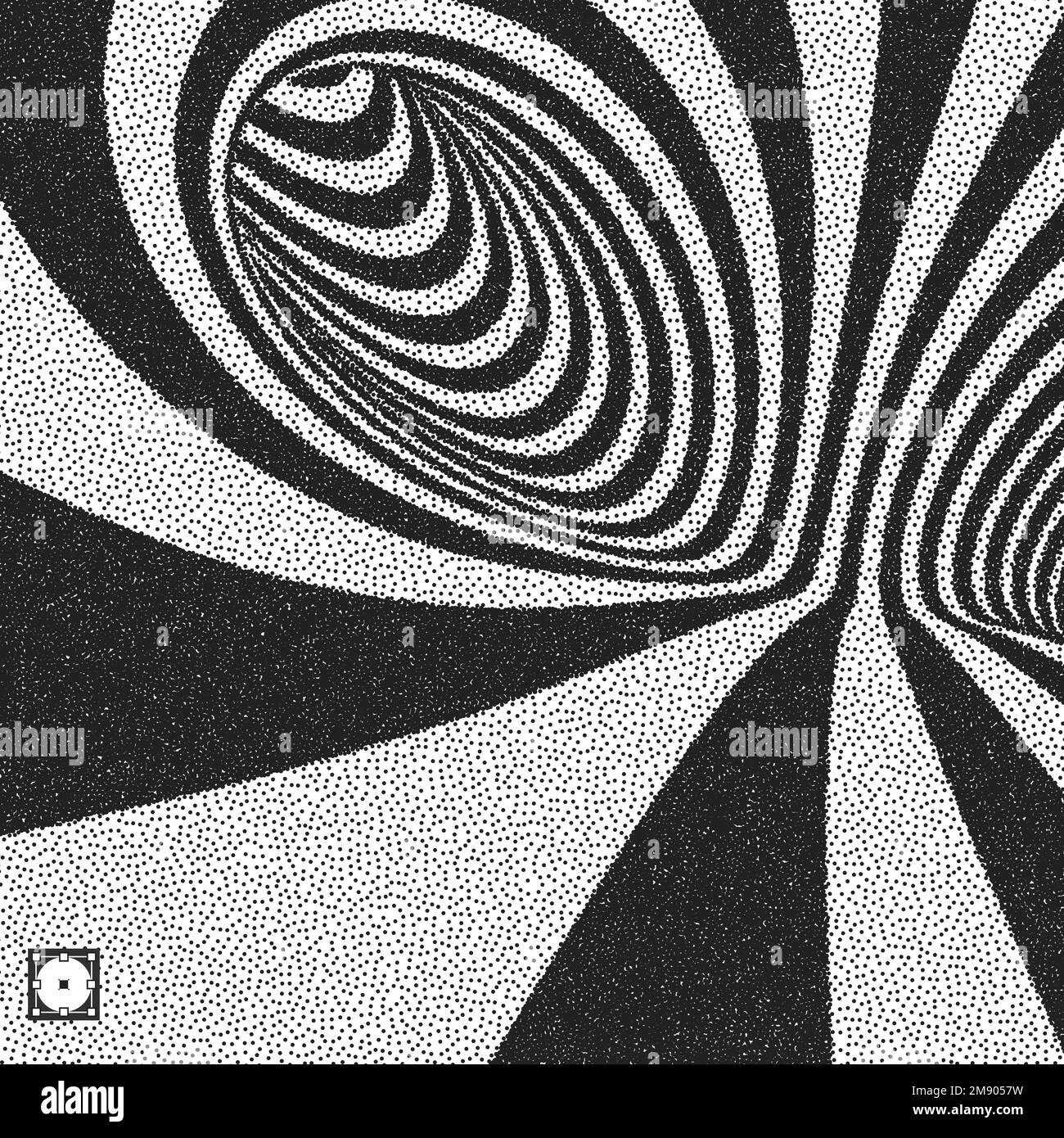 Pointillism Black And White