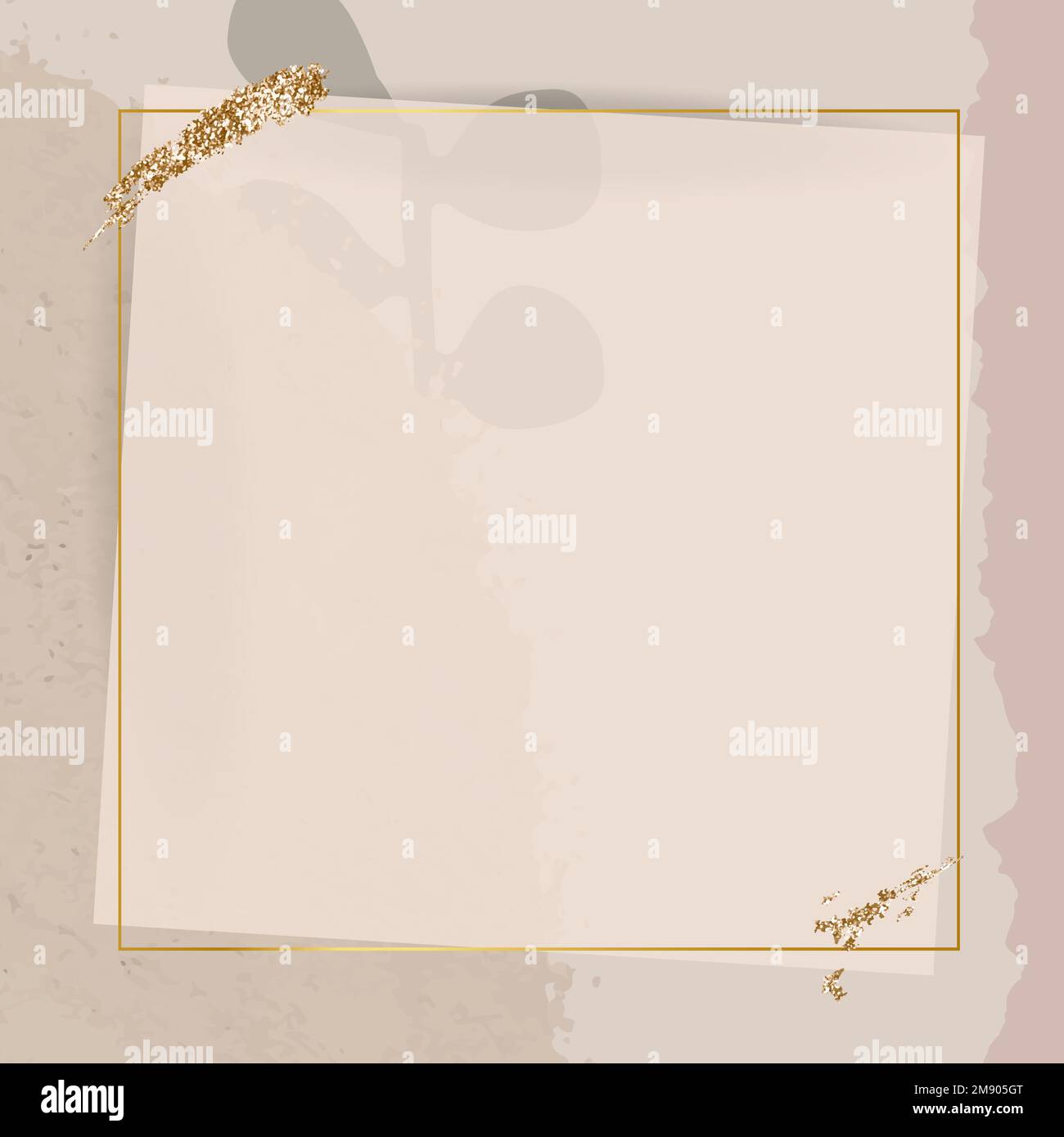 Gold frame on natural abstract background vector Stock Vector Image ...
