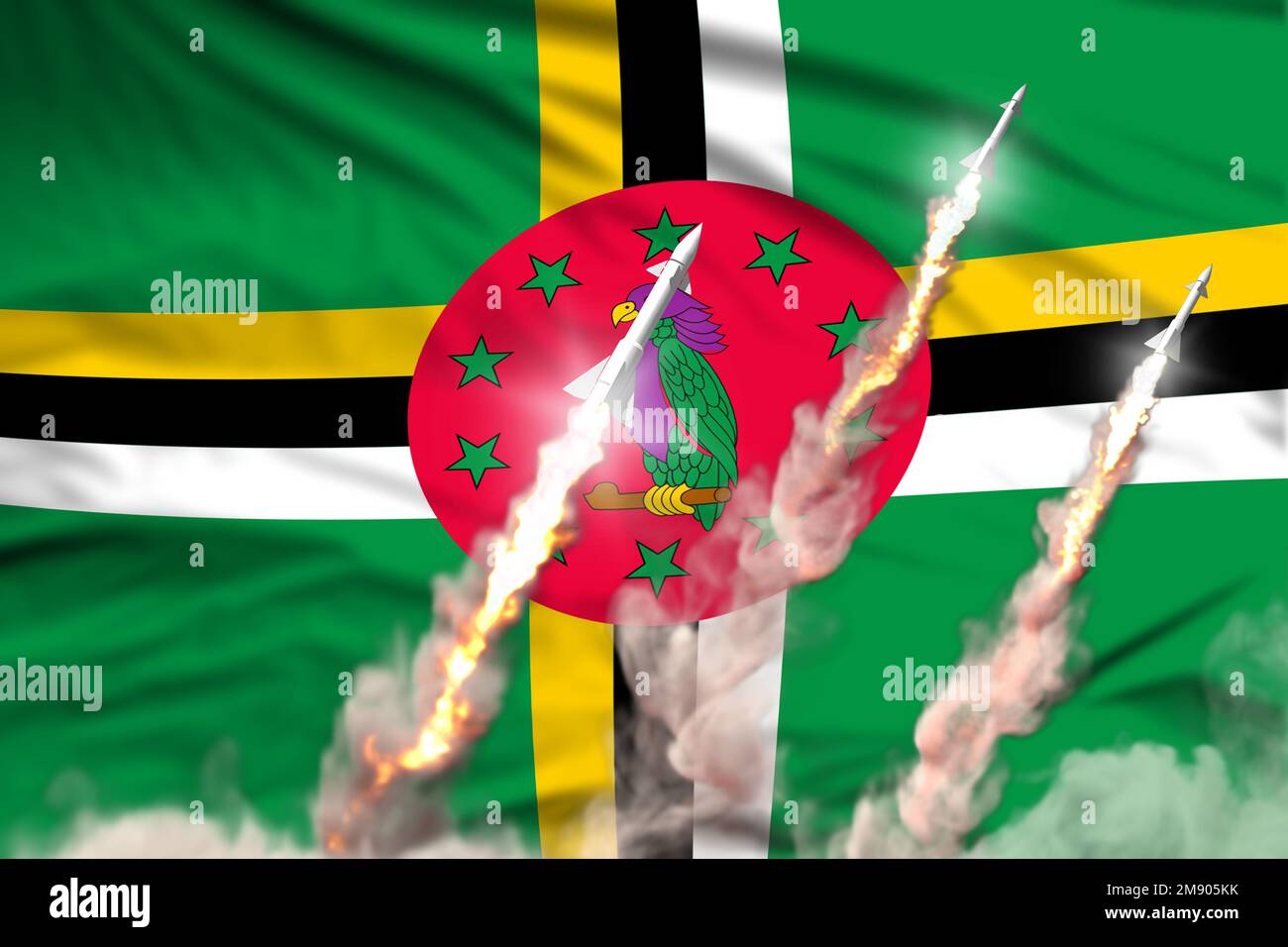 Dominica supersonic missile launch - modern strategic nuclear rocket ...