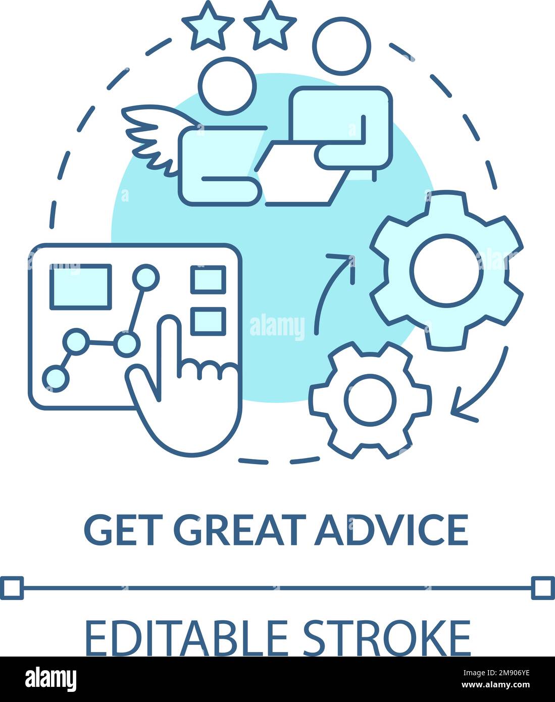 Money advice service logo Stock Vector Images - Alamy