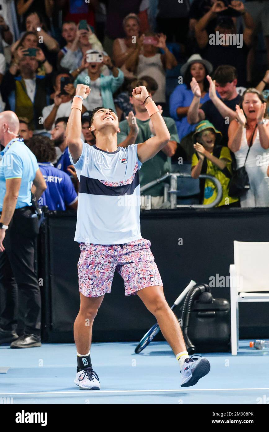 Melbourne, Australia, 16th Jan, 2023. Tennis player Rinky Hijikata from ...