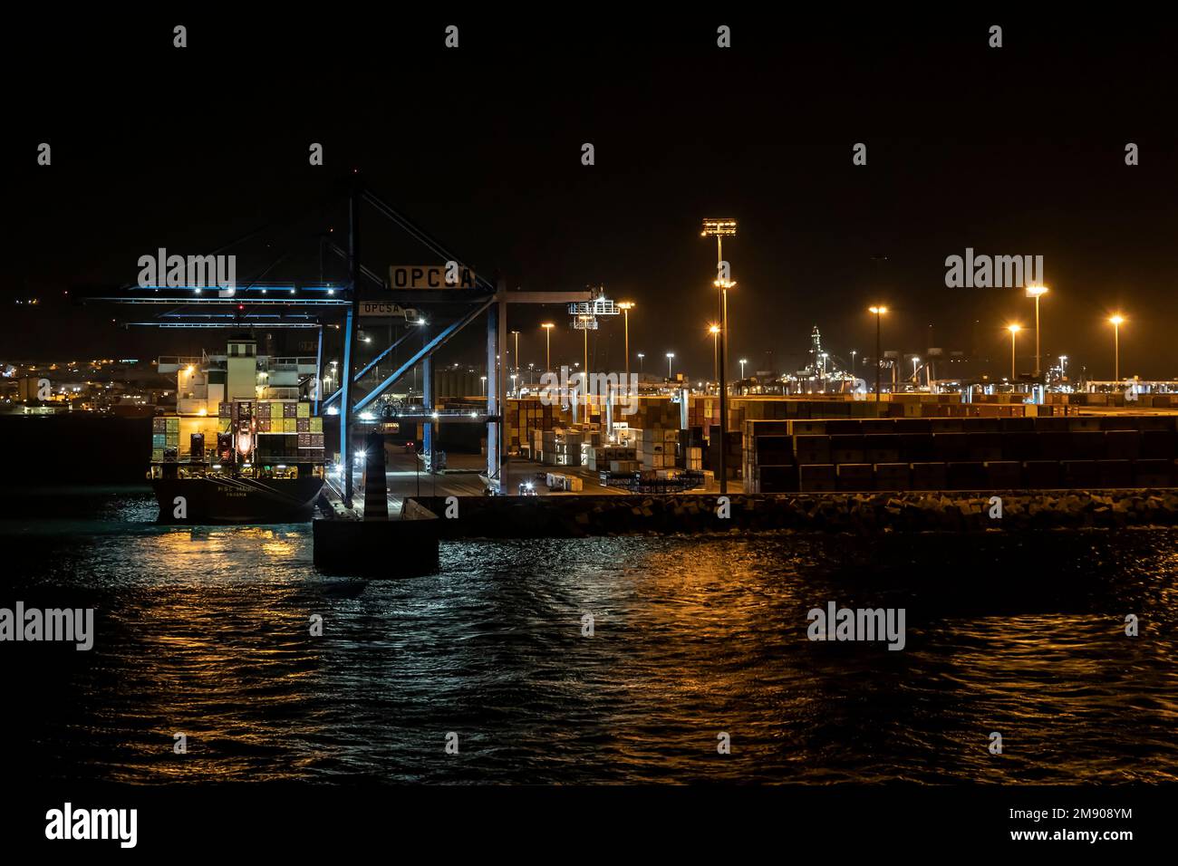 IMO 8918966 - MSC MANDY, Container Ship early evening in Las Palmas ...