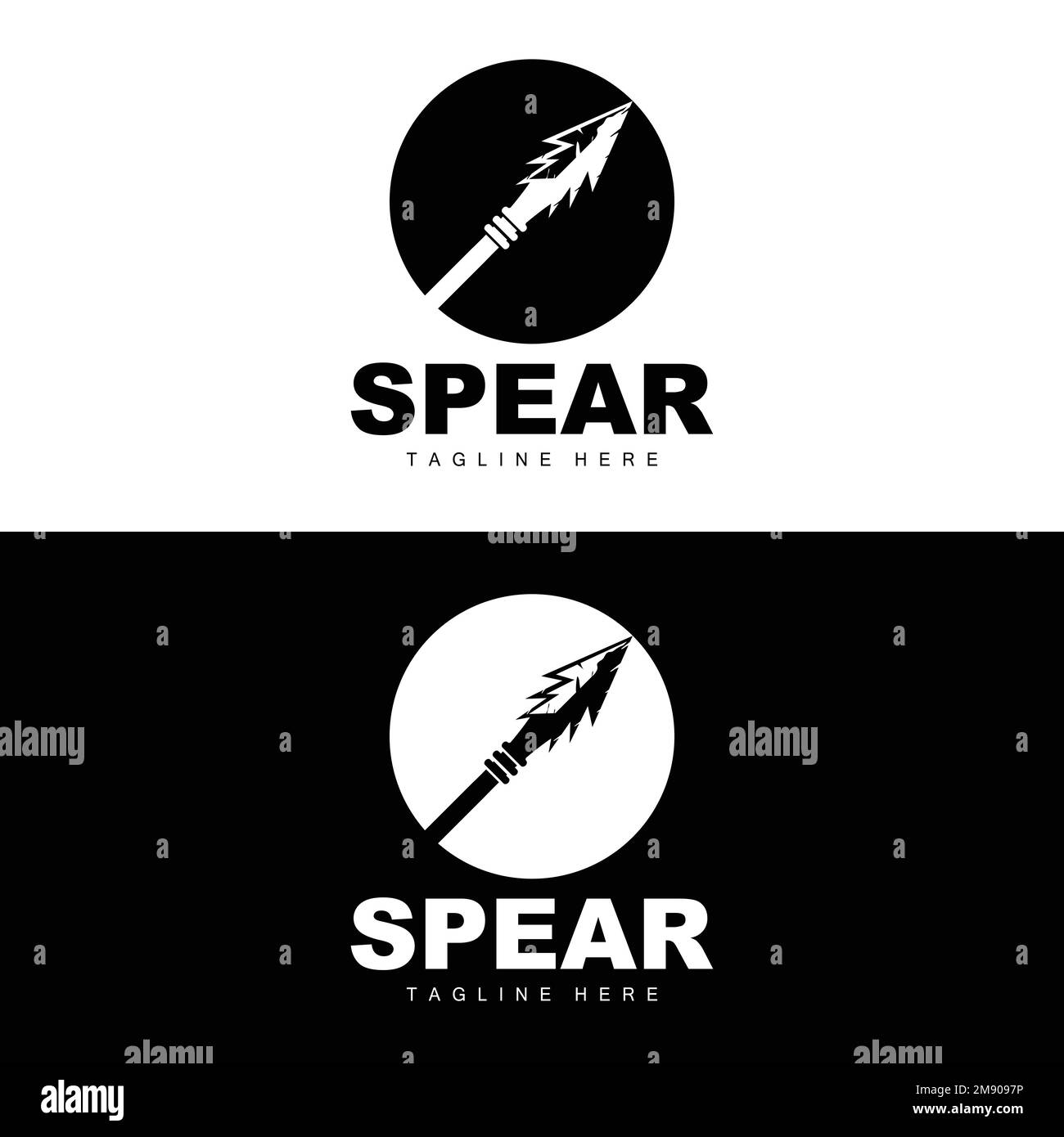 Spear Logo, Long Range Throwing Weapon Target Icon Design, Product And ...