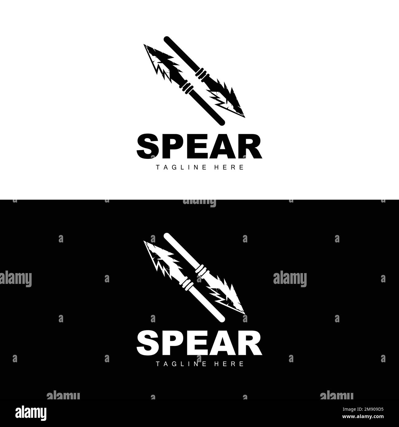 Spear Logo, Long Range Throwing Weapon Target Icon Design, Product And ...