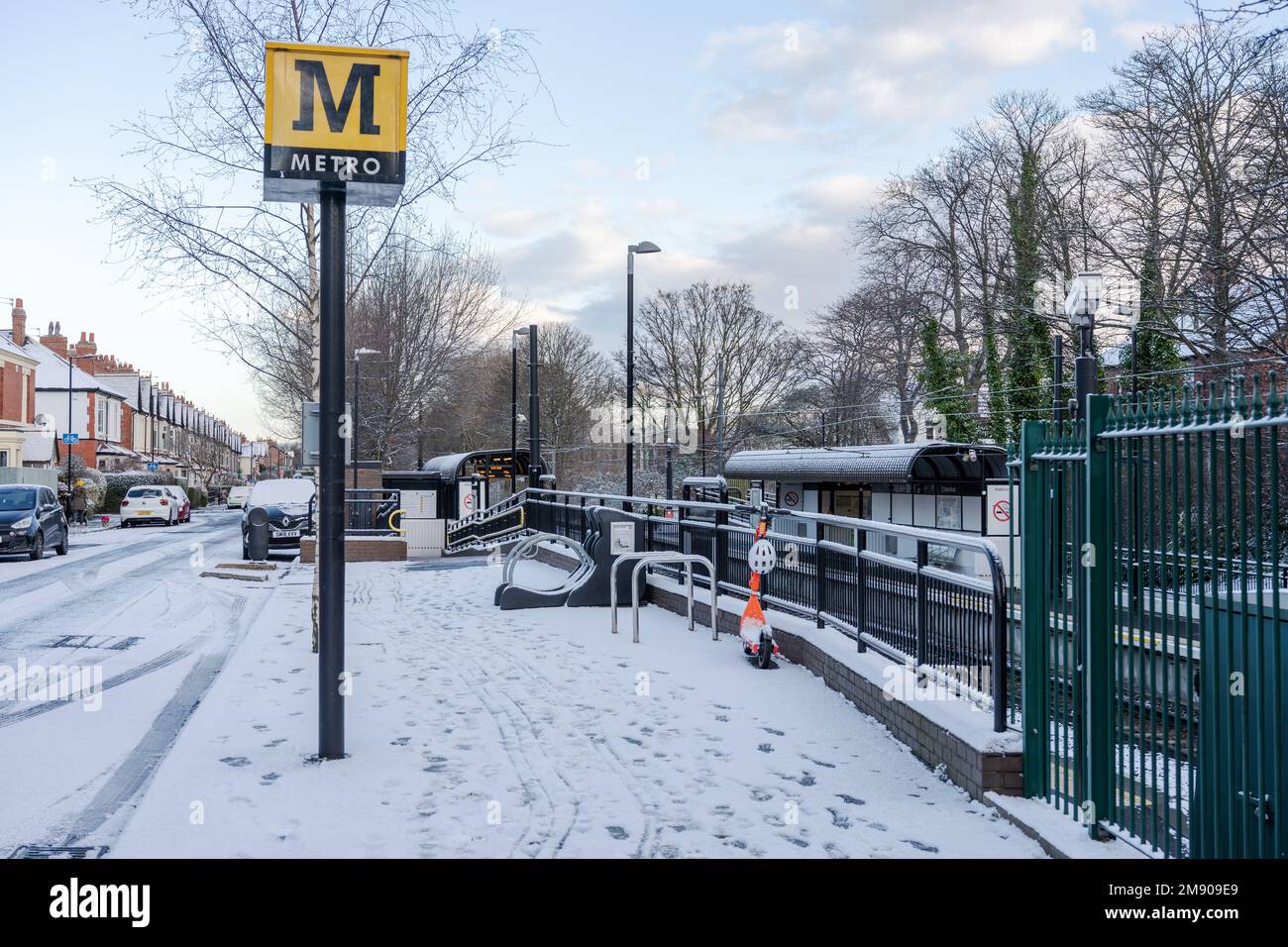 Tyne and wear metro train snow hi-res stock photography and images - Alamy