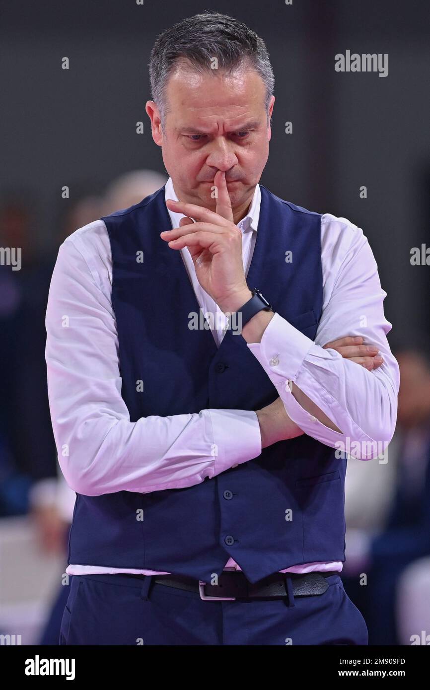 Pala Wanny, Florence, Italy, January 15, 2023, Stefano Micoli (head ...