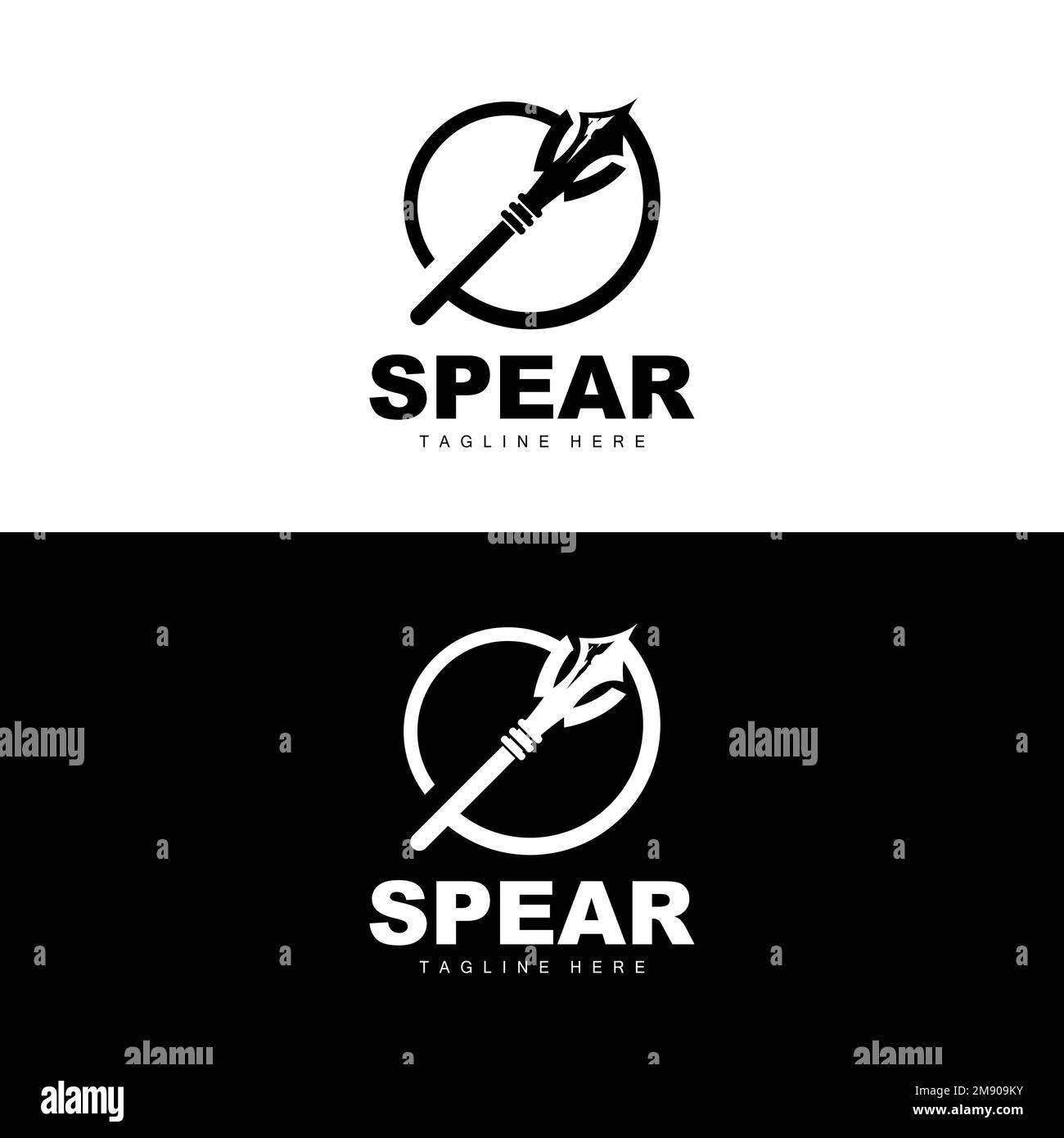 Spear Logo, Long Range Throwing Weapon Target Icon Design, Product And ...