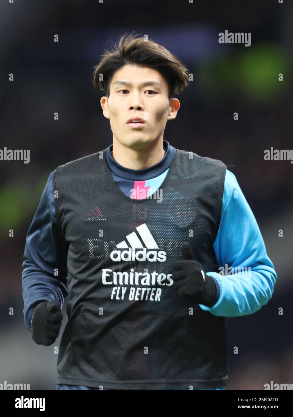 Takehiro Tomiyasu of Arsenal during the English Premier League soccer ...