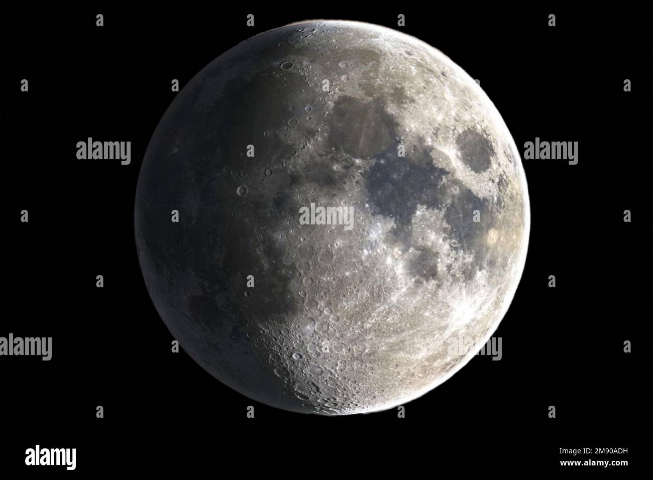 Moon realistic detailed white hi-res stock photography and images - Alamy
