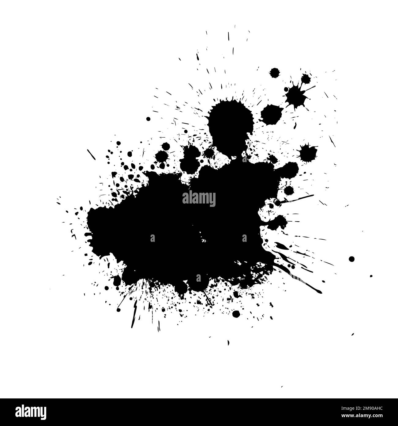 Black blob object on White Background. Vector illustration Stock Vector ...