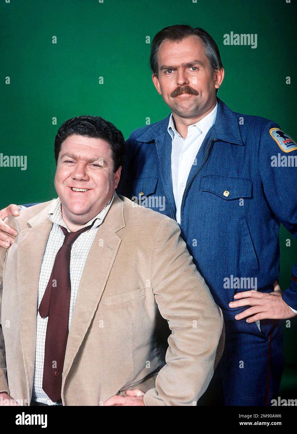 JOHN RATZENBERGER and GEORGE WENDT in CHEERS (1982), directed by JAMES ...