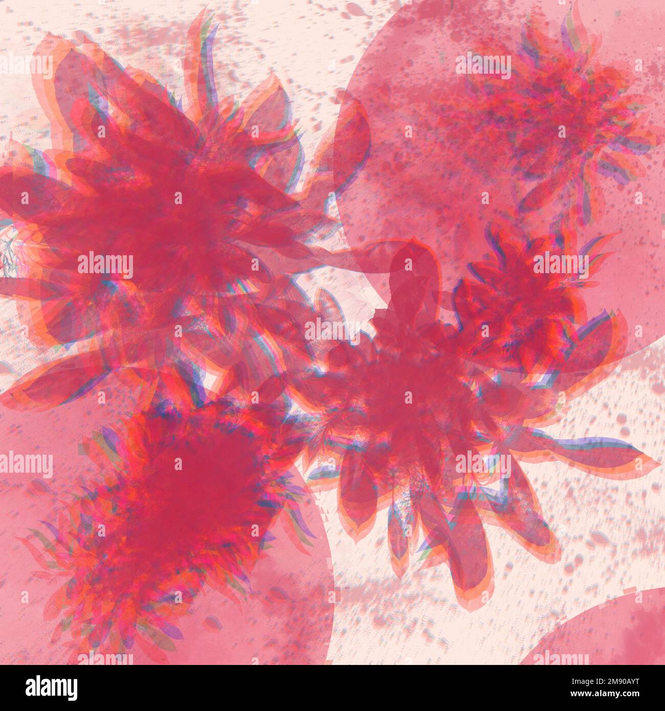 Abstract Viva Magenta texture background. Colored fluid graphic ...