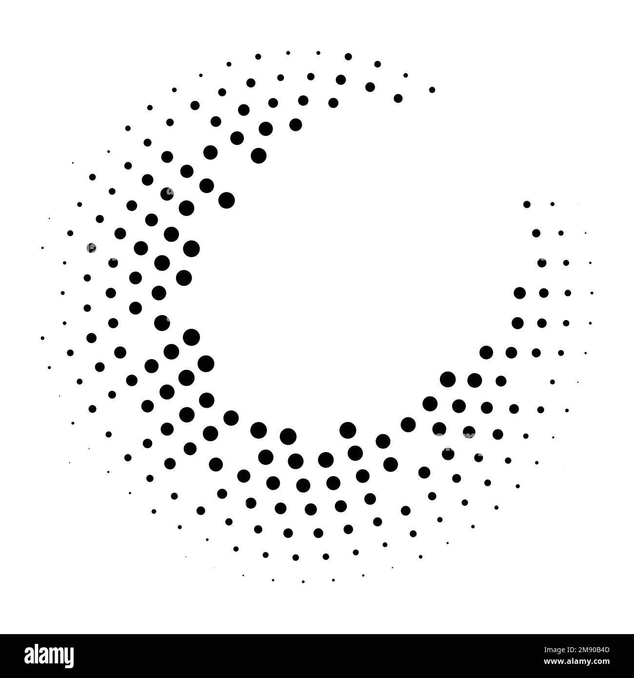 Simple halftone dotted black circle Stock Vector Image & Art - Alamy