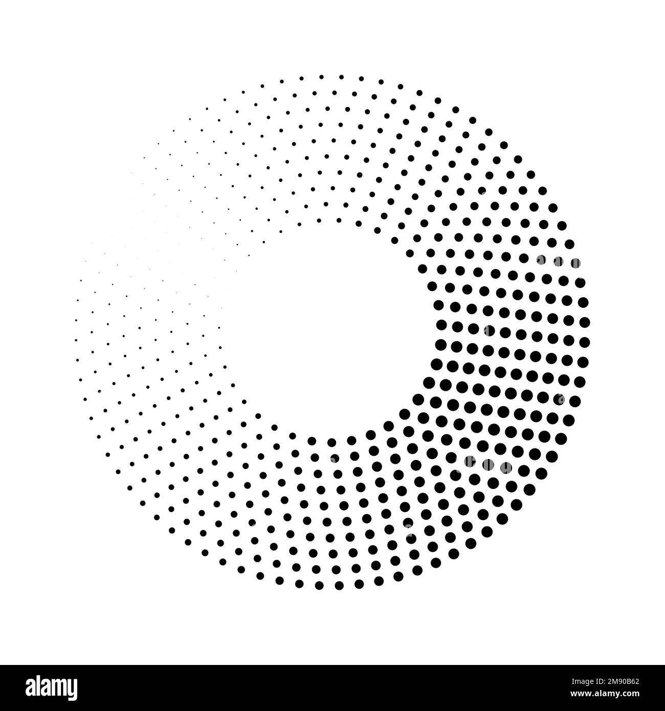 Halftone dotted frame black circle Stock Vector Image & Art - Alamy