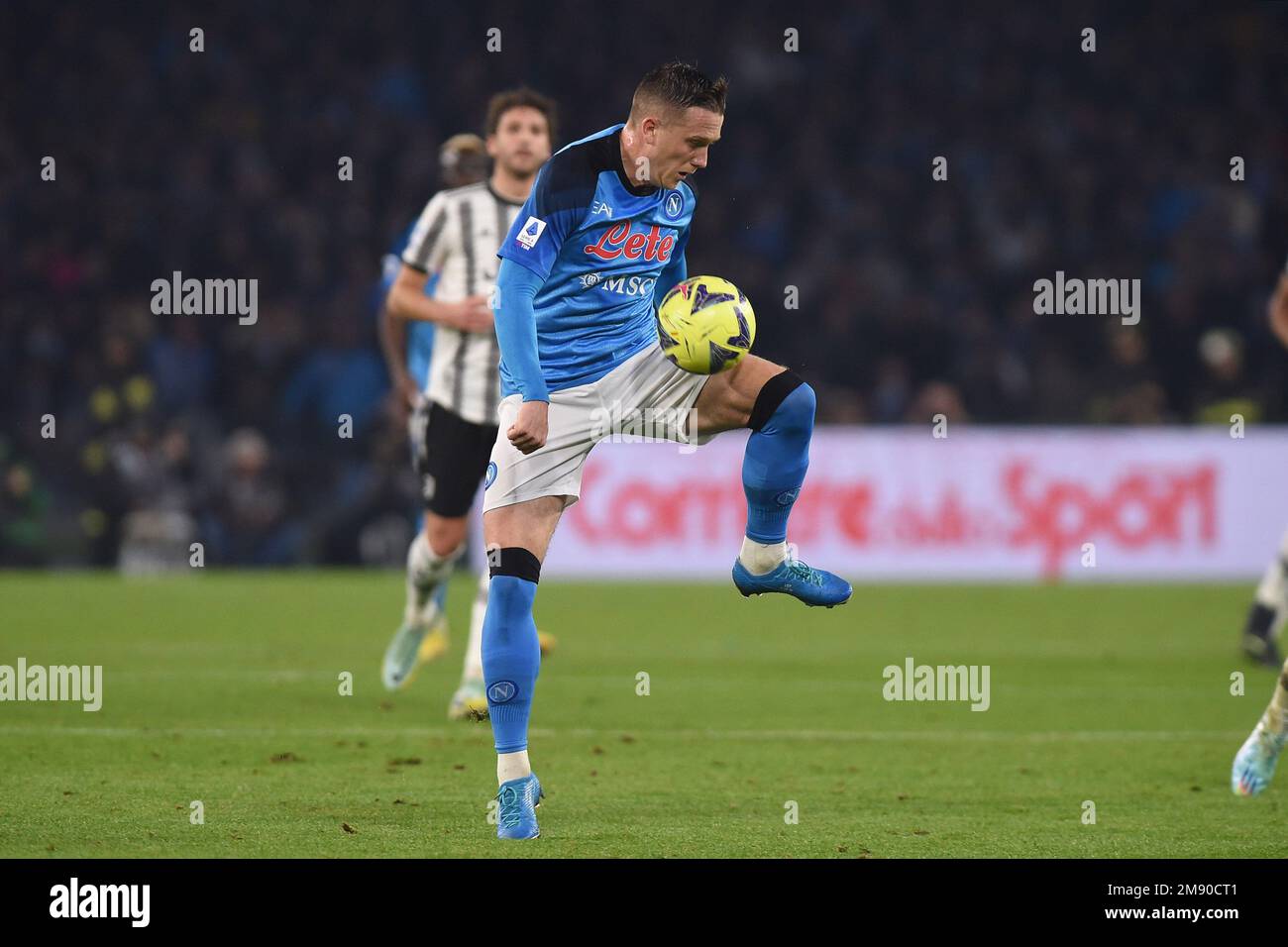 Naples, Italy. 13 Jan, 2023. Piotr Zielinski of SSC Napoli during the ...