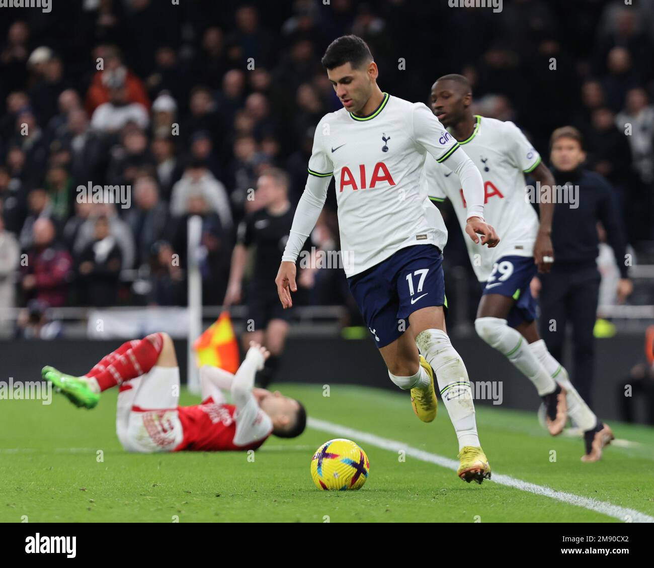 Tottenham Hotspur's Cristian Romero during the English Premier League ...