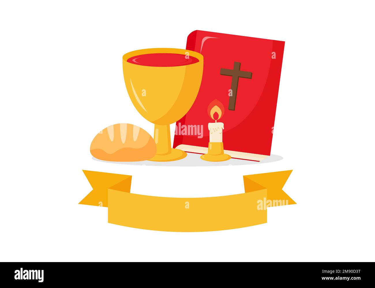 Christian greeting card or banner of the Holy Week before Easter. Wine ...