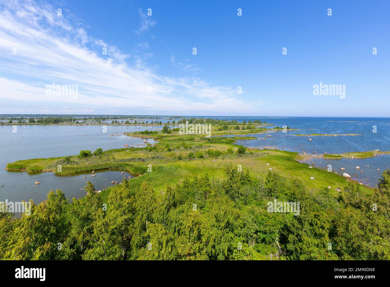 A scenery from the Observation Tower Saltkaret to the World heritage ...