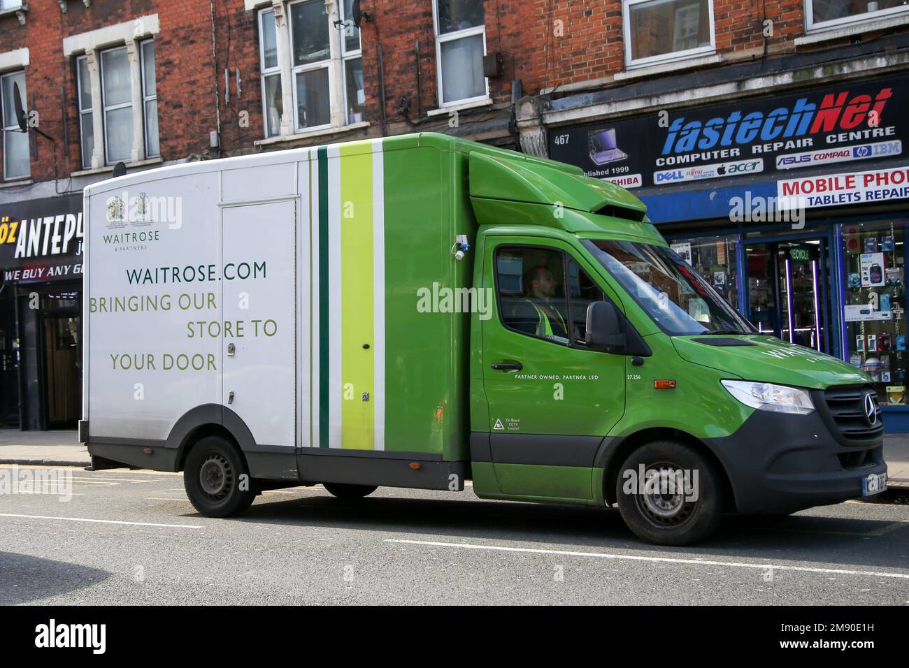 Waitrose home delivery van hi-res stock photography and images - Alamy