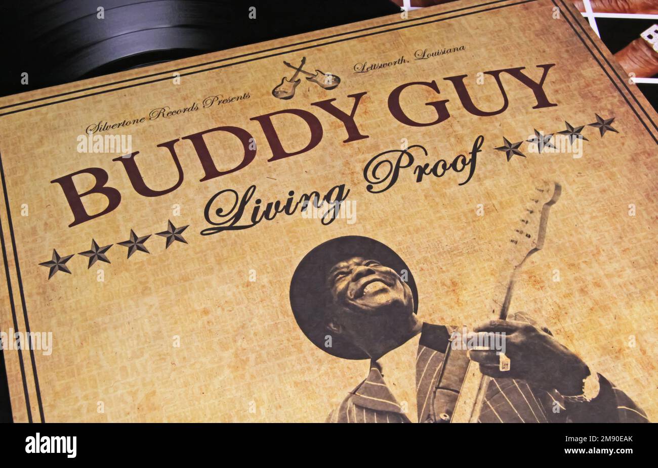 Viersen, Germany - November 9. 2022: Closeup of isolated vinyl record ...