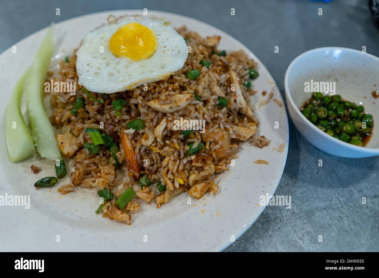 Fried Rice served at Restaurant in Kuala Lumpur, Malaysia Stock Photo ...