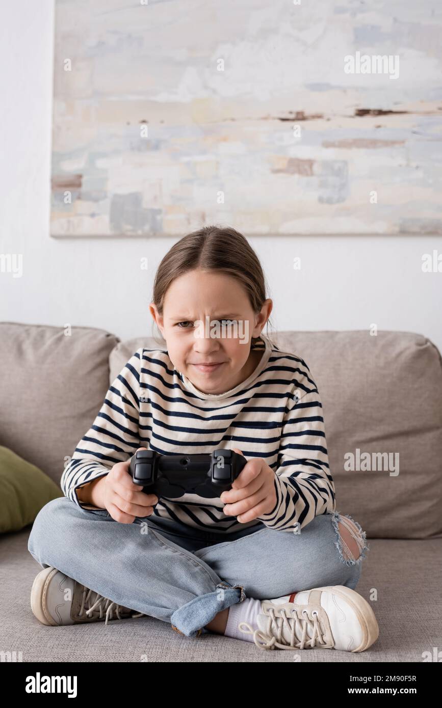 Tensed kid hi-res stock photography and images - Alamy