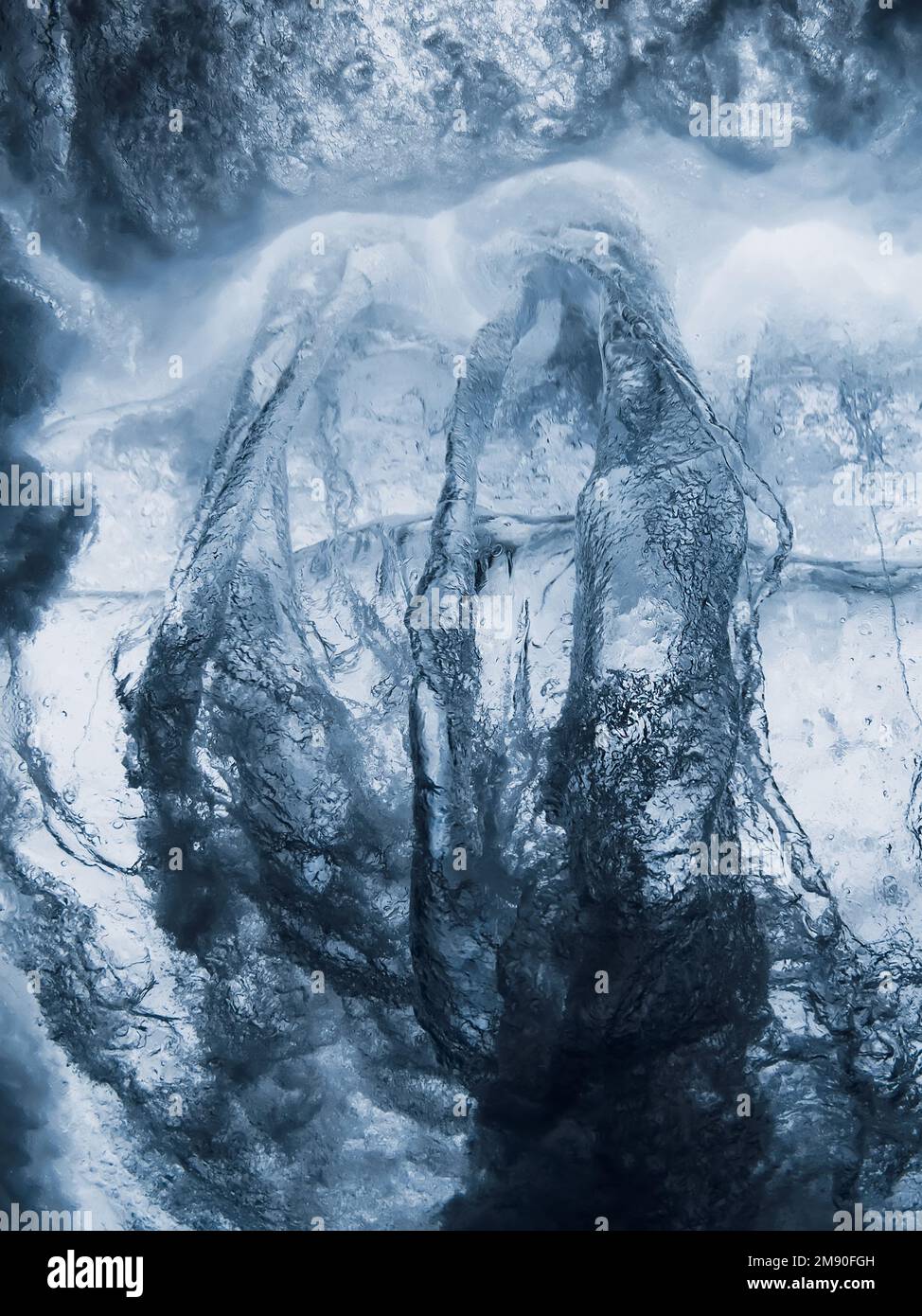 Ocean wave with vortex underwater in clear water Stock Photo - Alamy