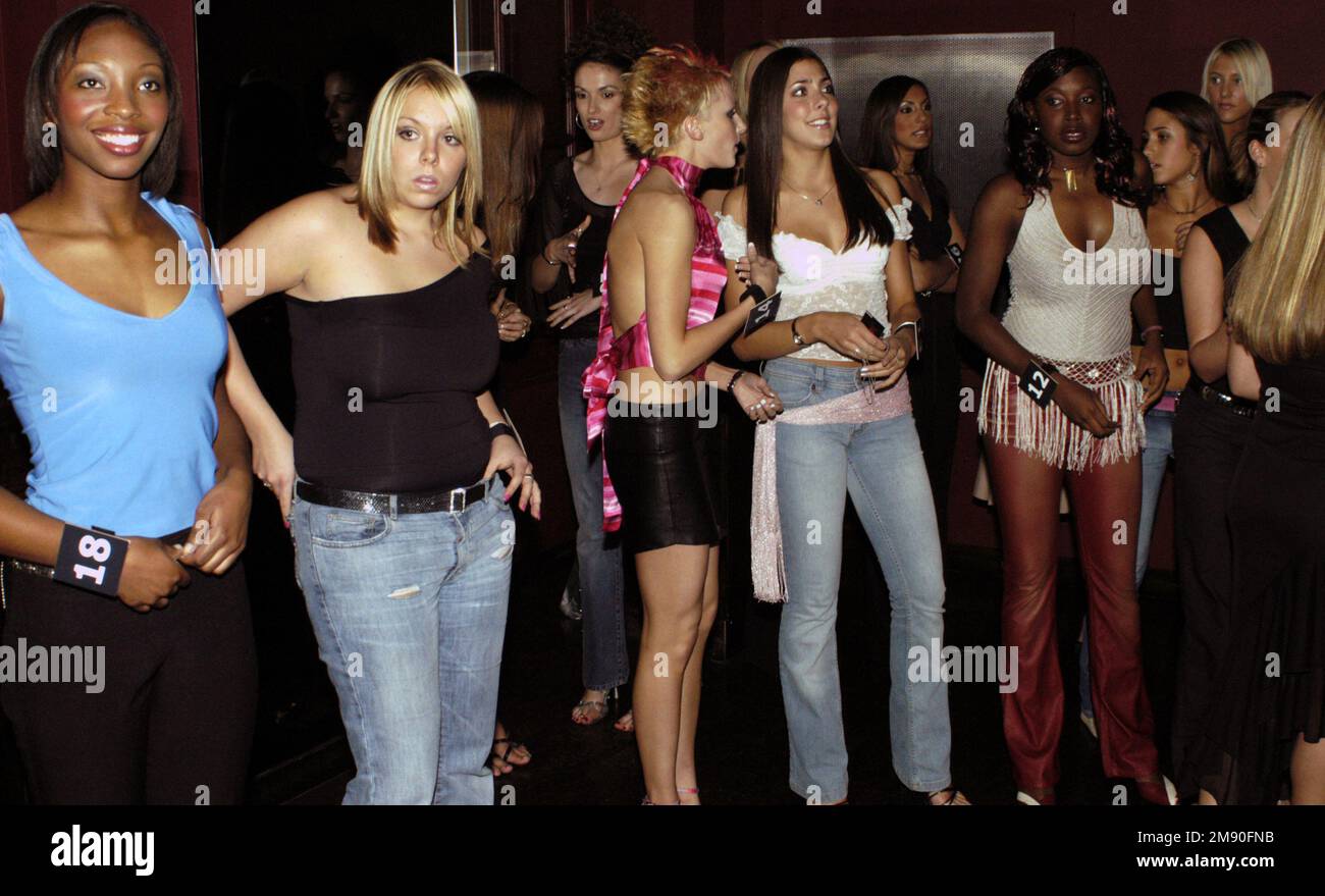 Model hopefuls at a model search competition at Edwards Club in Cardiff ...