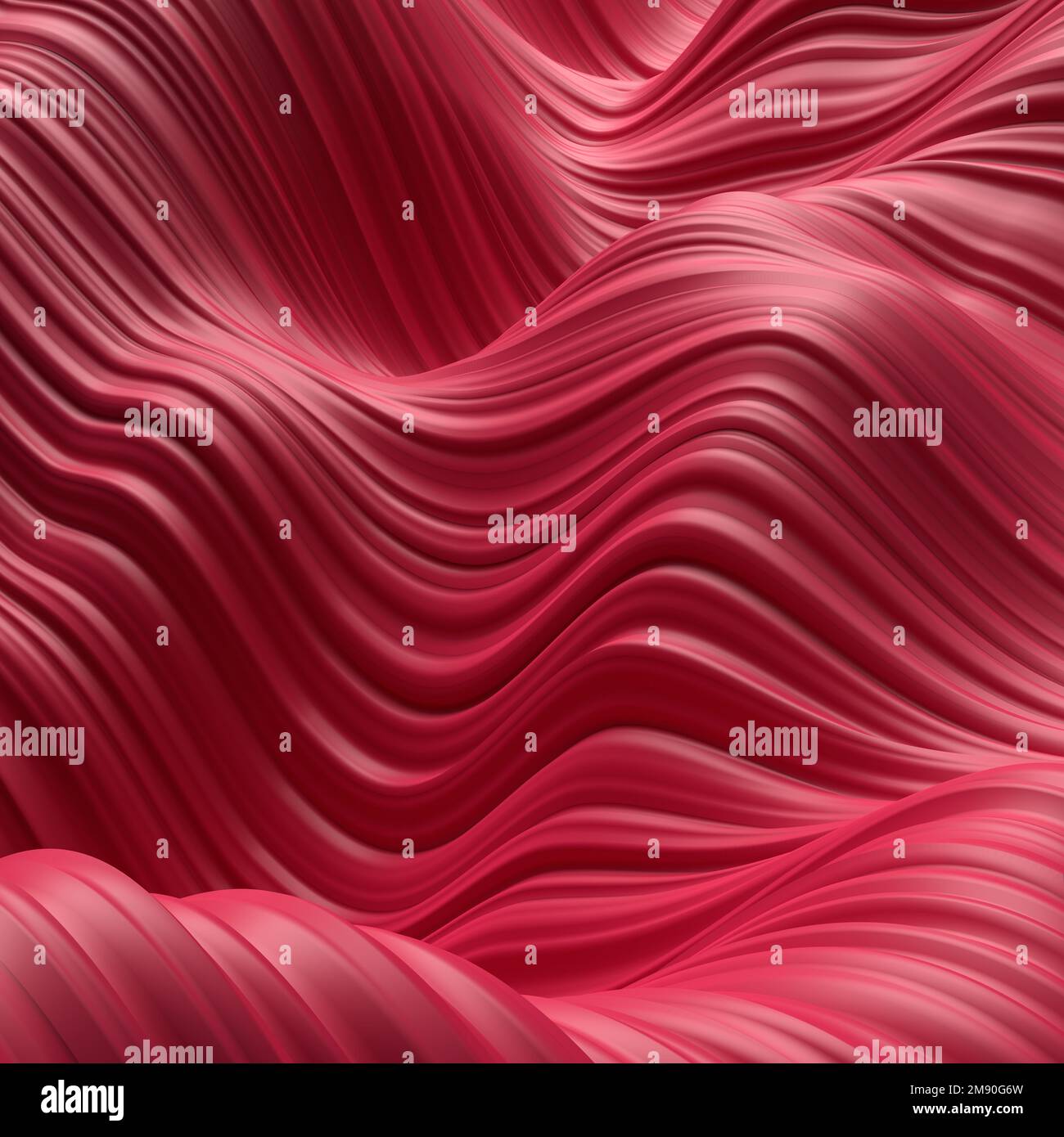 Wavy structure colored in the 2023 color of the year viva magenta Stock ...