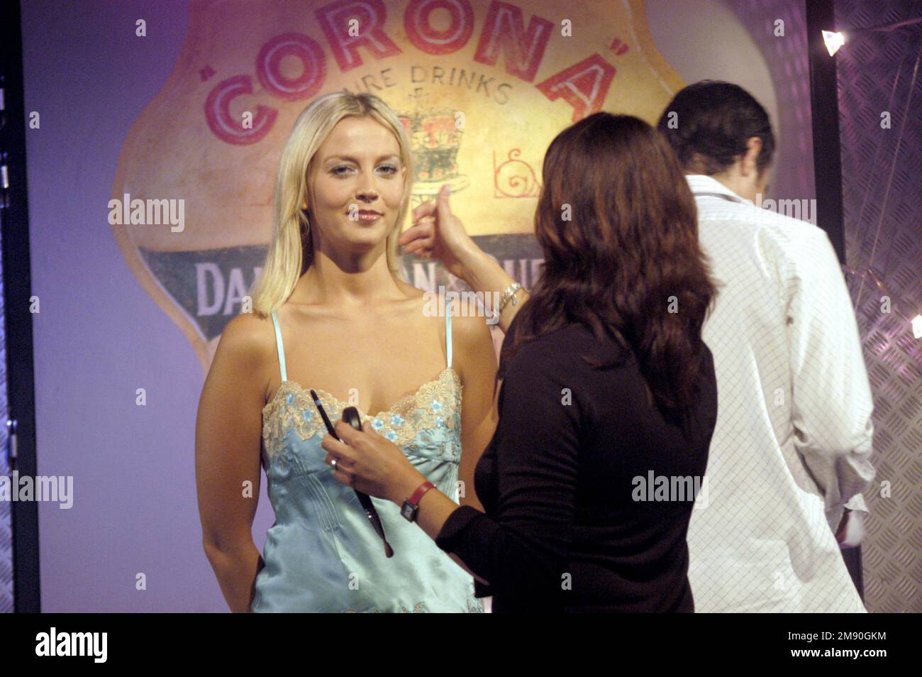 LIZ FULLER, WELSH MODEL, STEVE JONES, TV STAR, 2002: Liz Fuller having ...