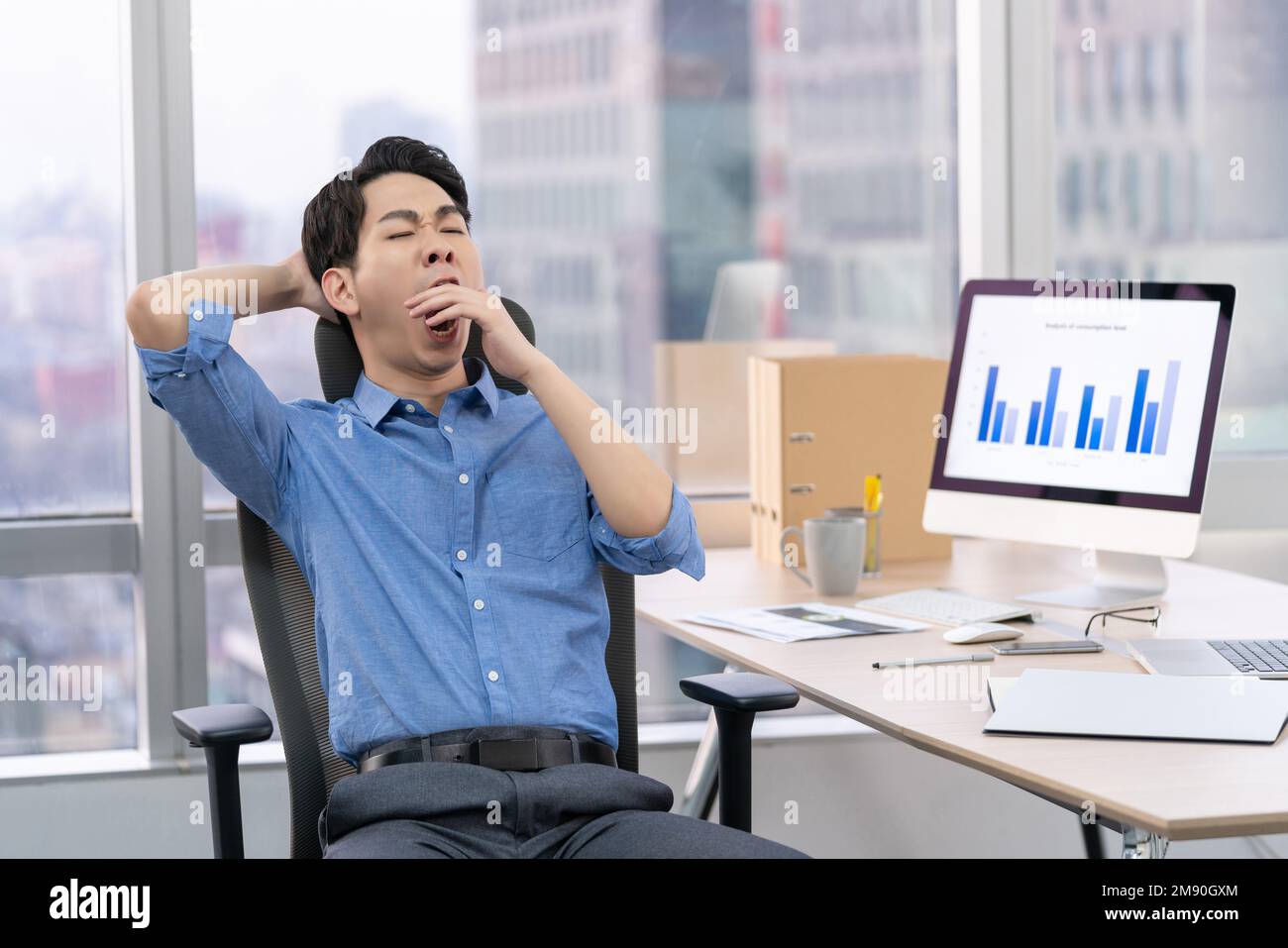 Happy tired young men hi-res stock photography and images - Alamy