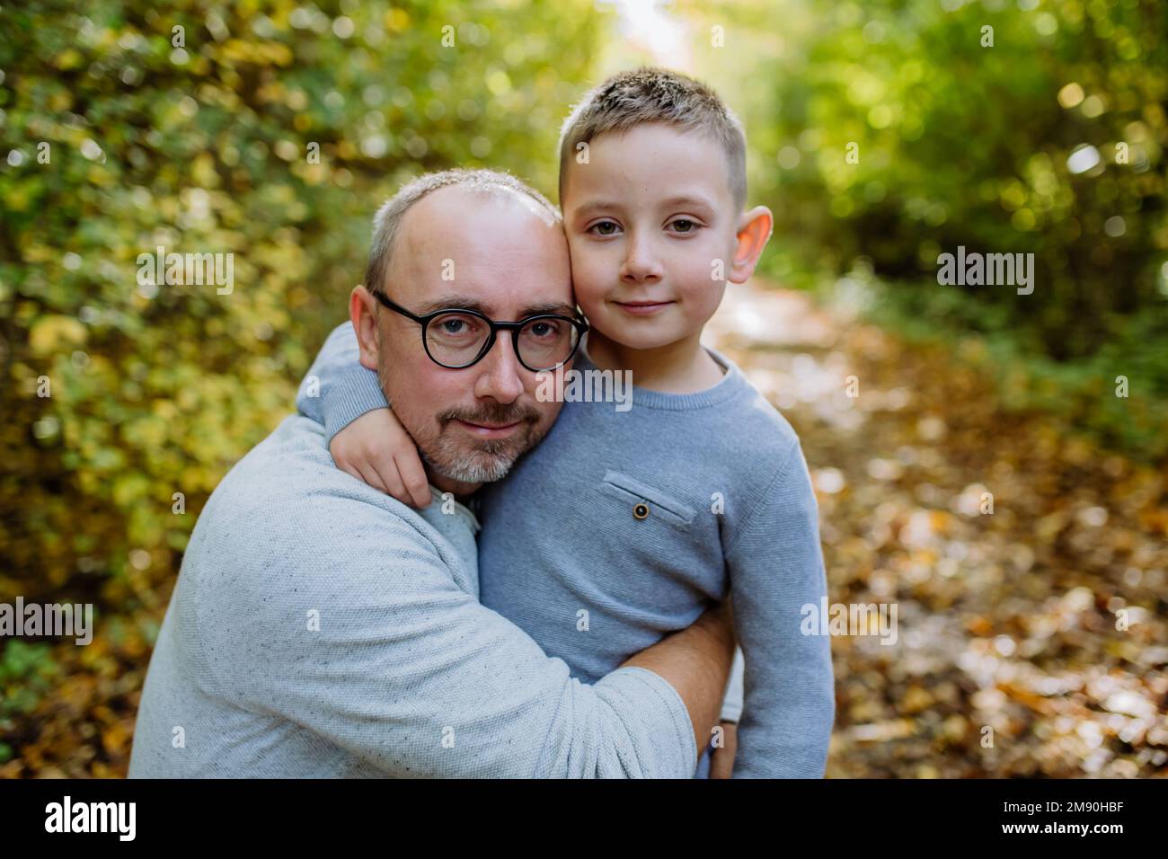 Father son enjoying joyful hi-res stock photography and images - Alamy