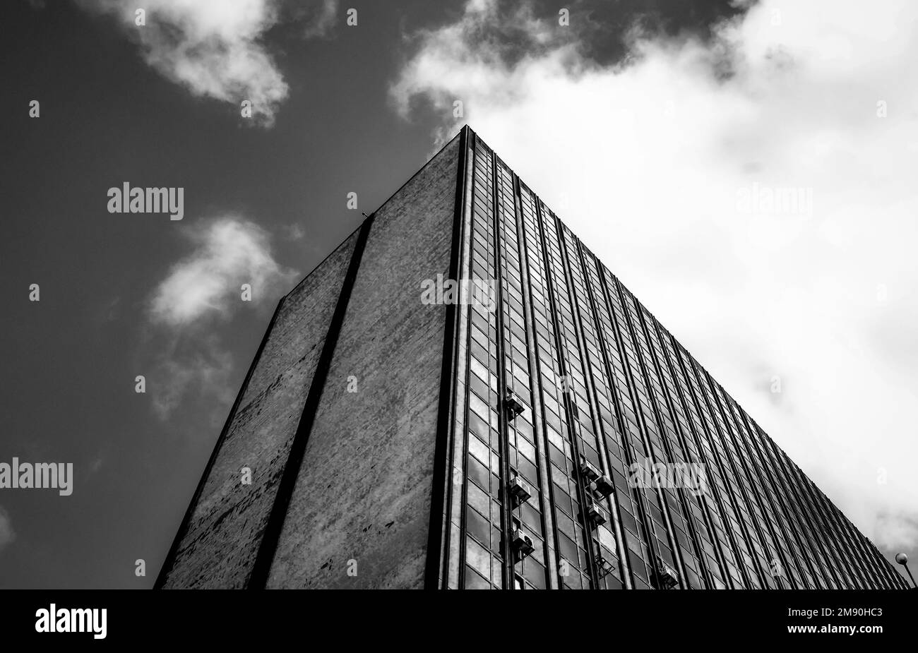 A low angle shot of a modern residential building in the daylight in Alexandria Stock Photo - Alamy