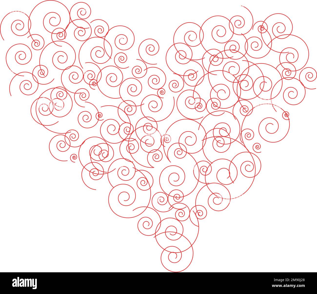 Heart shaped with spirals. valentine's day, mother's day, birthday ...