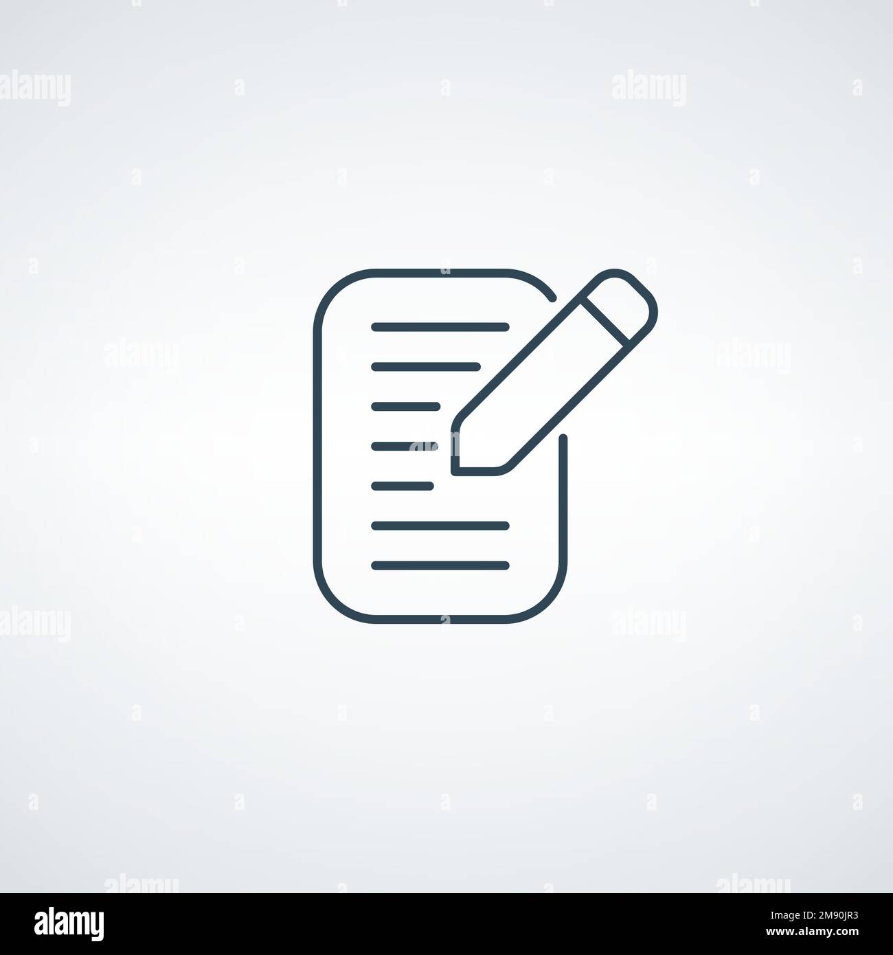Edit file icon, sign up icon. Write on paper or notepad. Edit document ...
