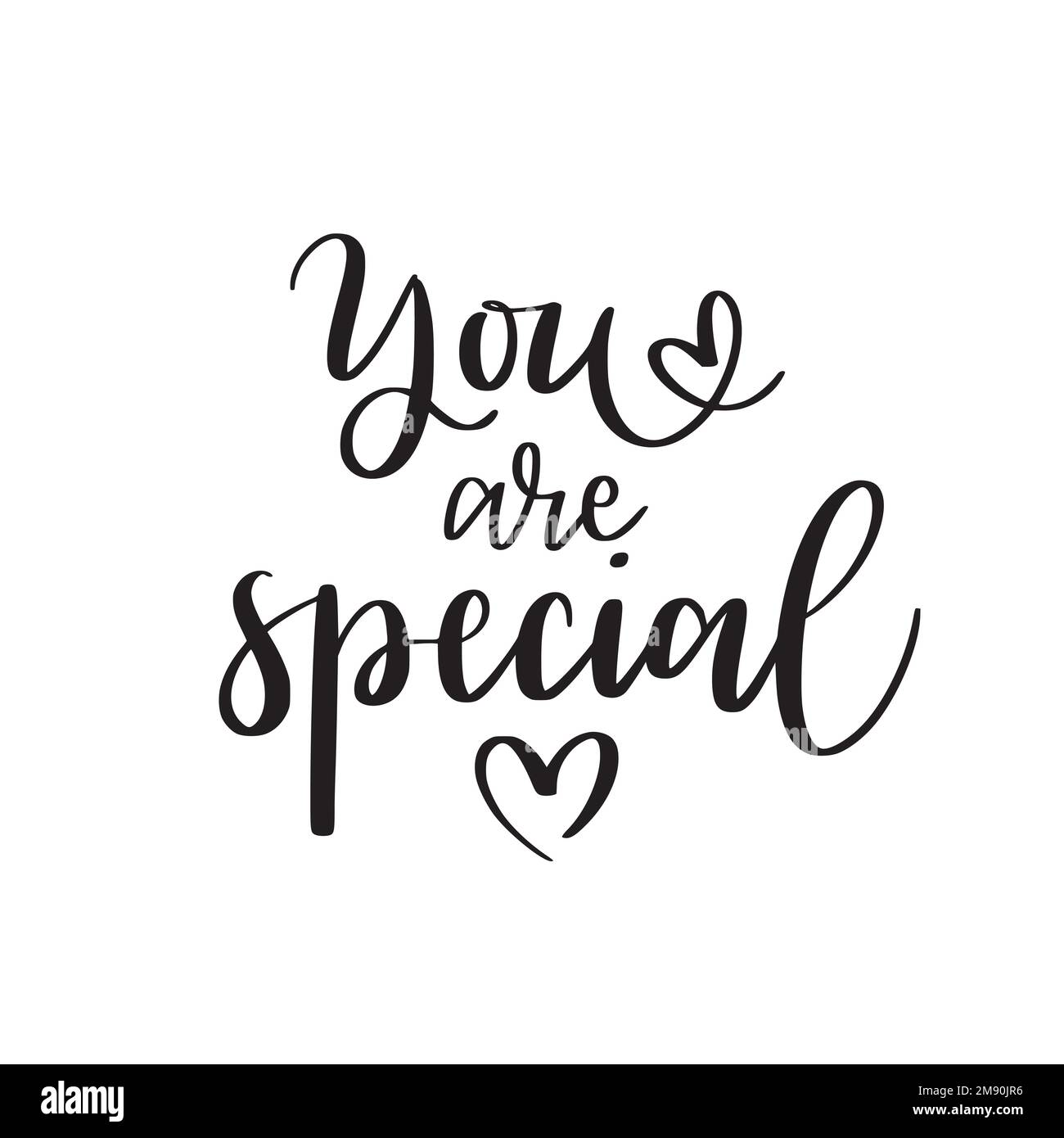 You are special. Love and romance brush calligraphy quote Stock Vector ...