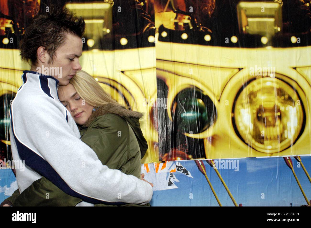 Students embracing in Cardiff, 2003, Picture: Rob Watkins Stock Photo ...