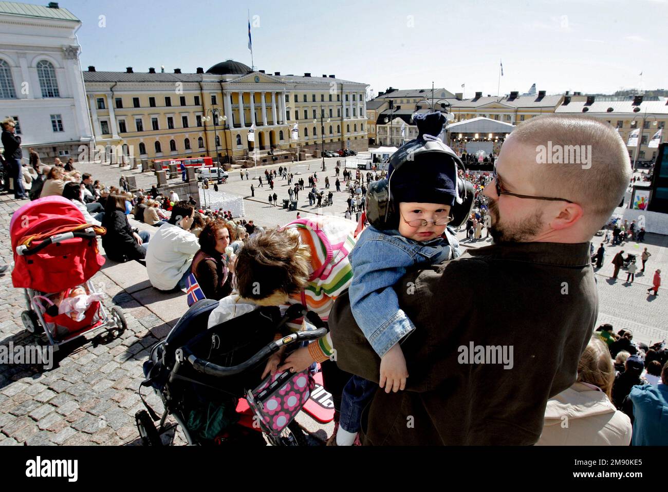 Daily life, The Eurovision Song Contest, Helsinki, Finland. People at ...