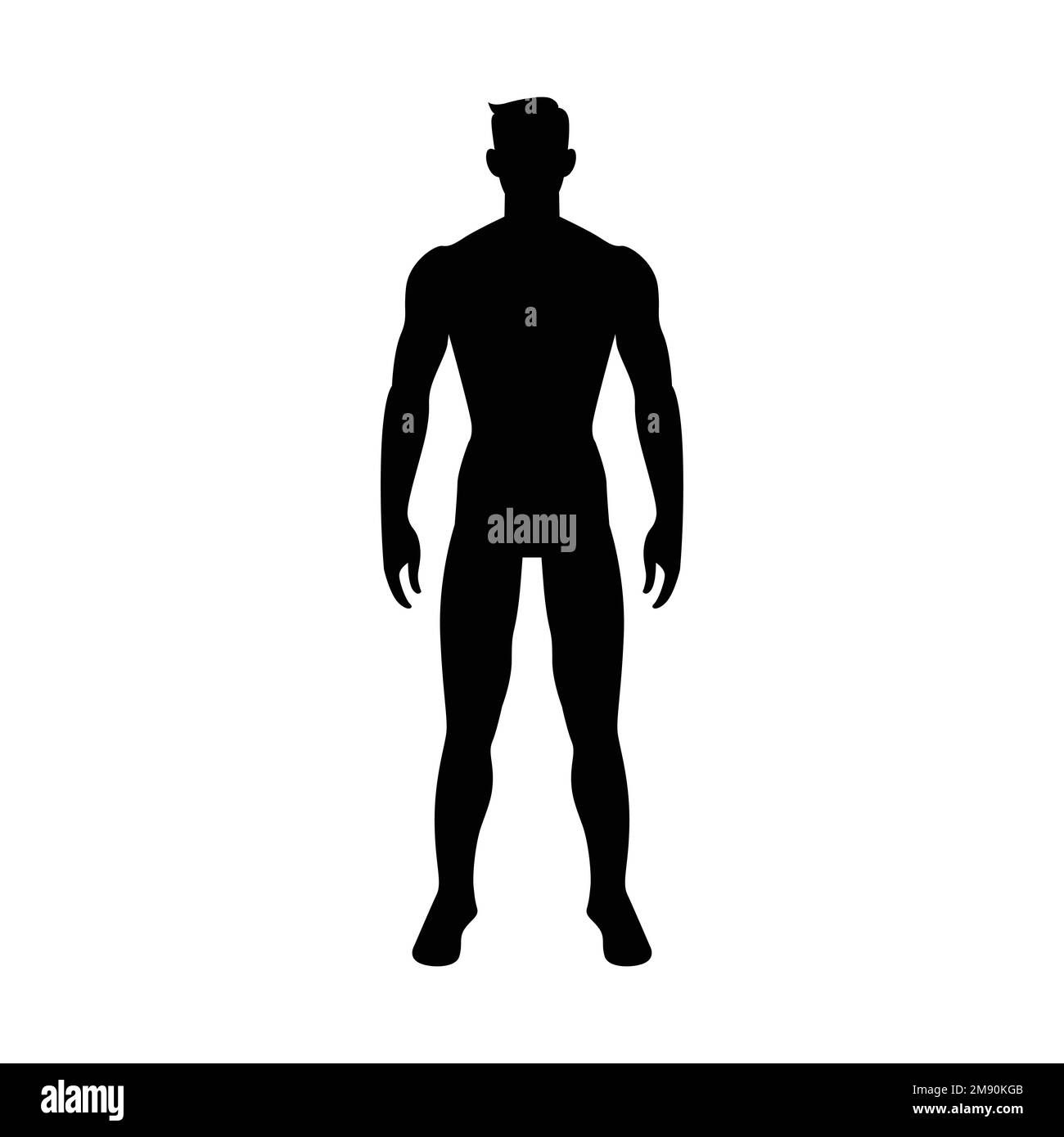 Exhausted silhouette of man. Consequences of long illness Stock Vector ...