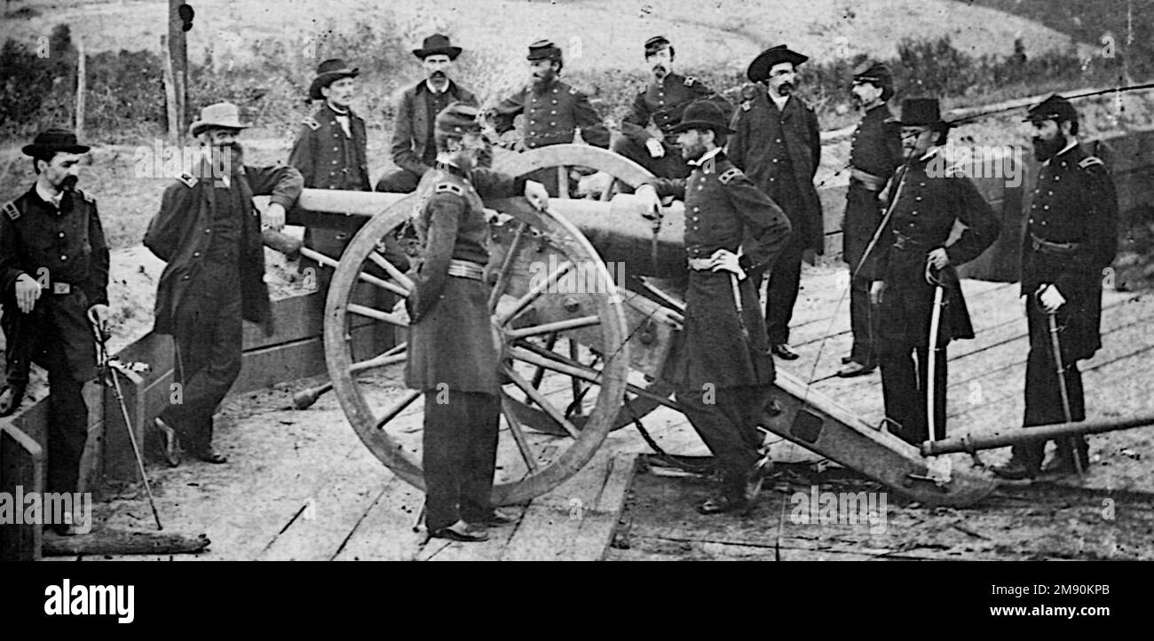 Matthew Brady - General Sherman and retinue - 1864 Stock Photo - Alamy