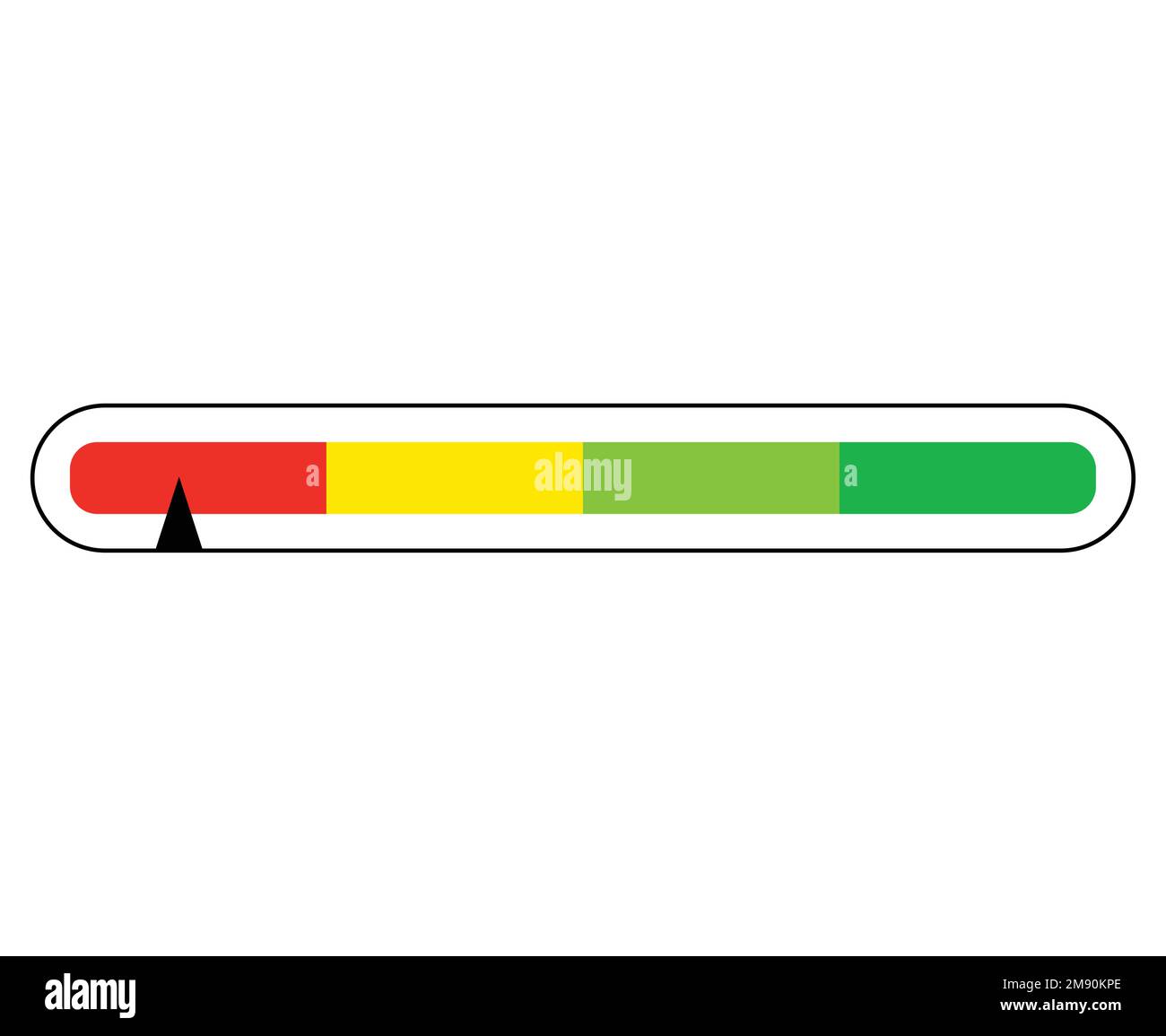Stripe color scale meter. Panel gauge with dial showing Stock Vector ...